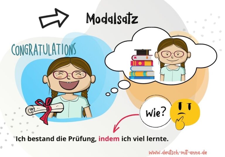 Modalsatz • einfach erklärt -Konjunktionen, Beispiele & Fragewort