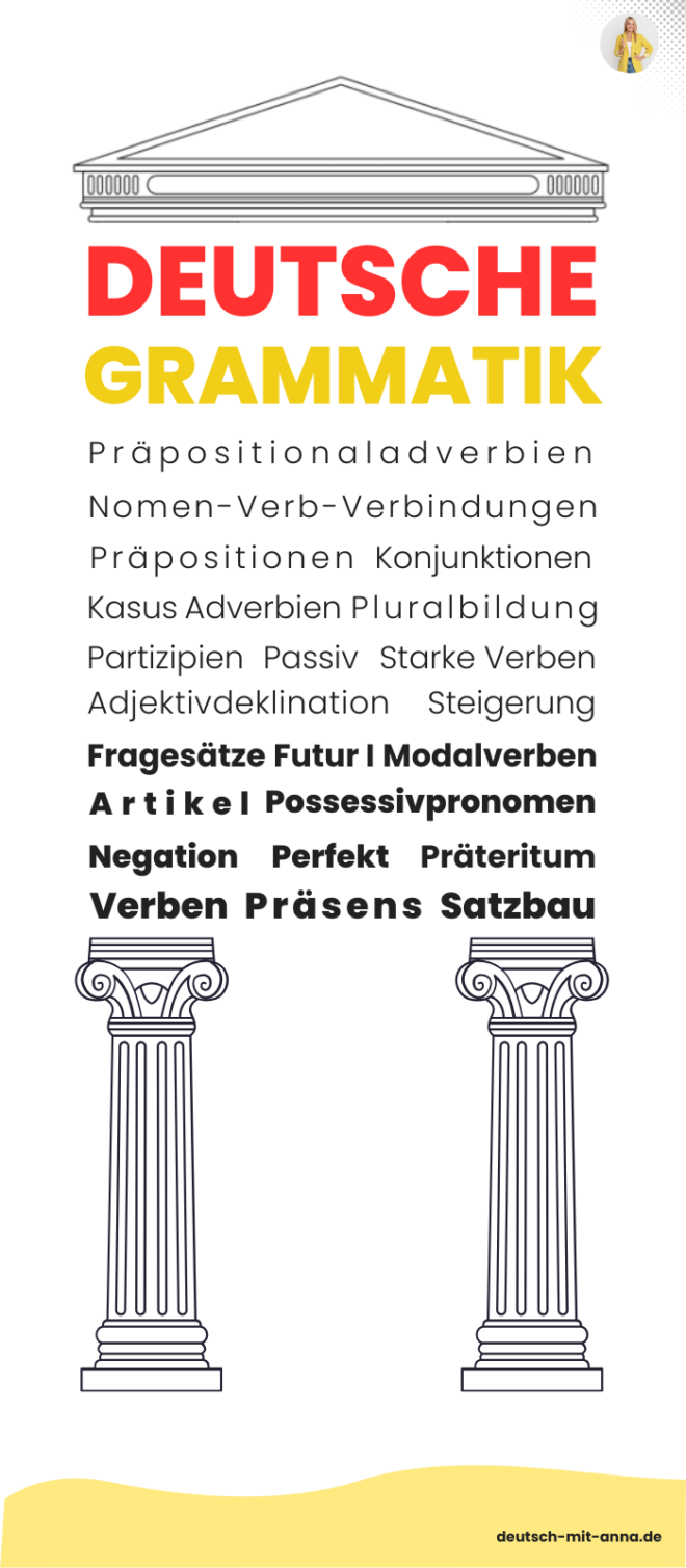 Deutsche Grammatik lernen (sehr einfach erklärt) + Übersicht