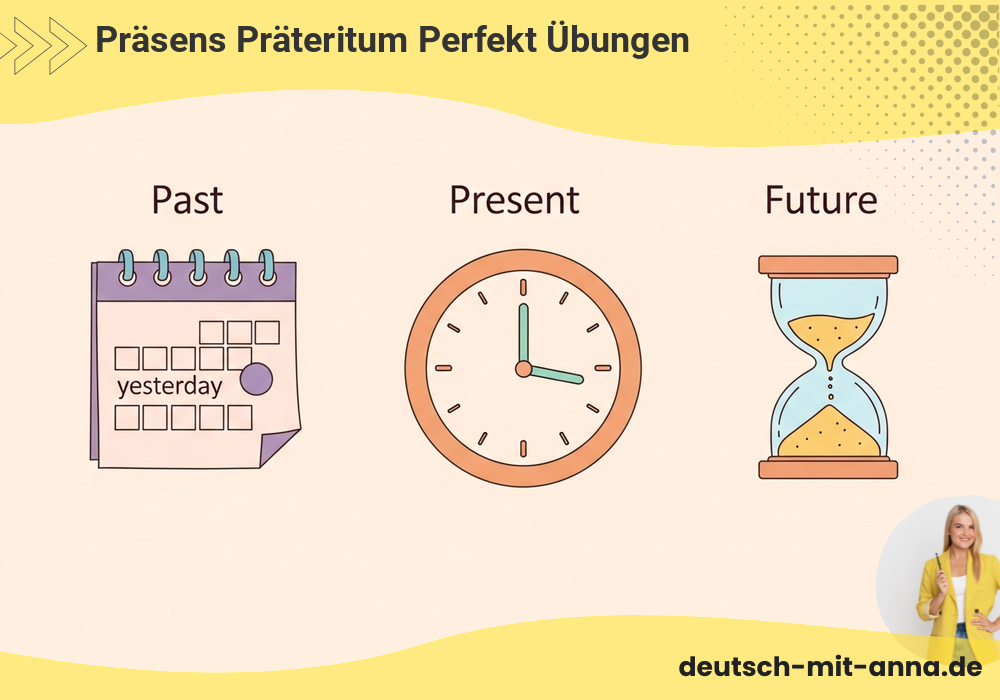 Präsens Präteritum Perfekt Übungen mit Lösungen – mit Anna